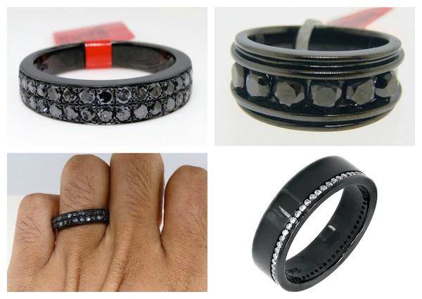 Black Wedding and Engagement Rings From the Dark Side | Misfit Wedding